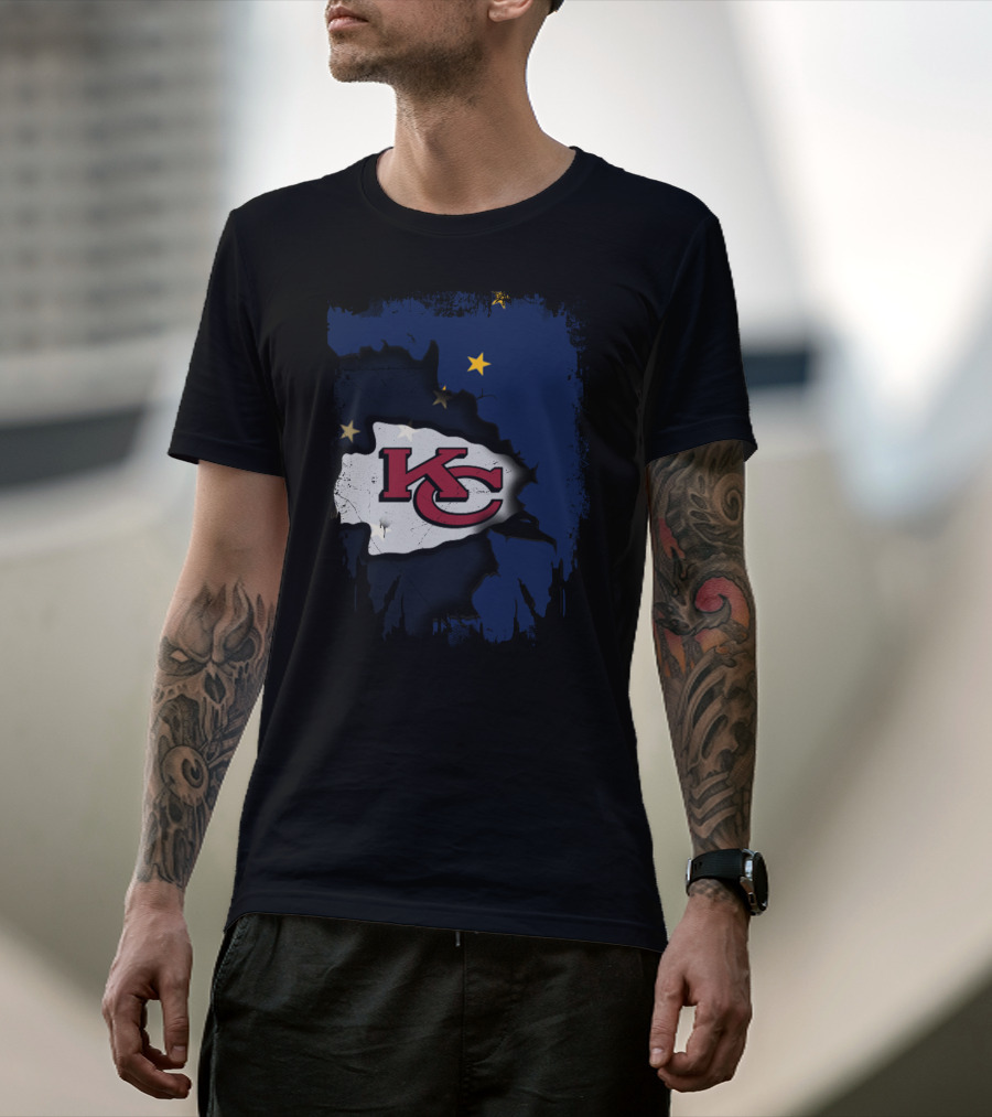 Together Alaska KC Chiefs Stars And Flag T-Shirt
