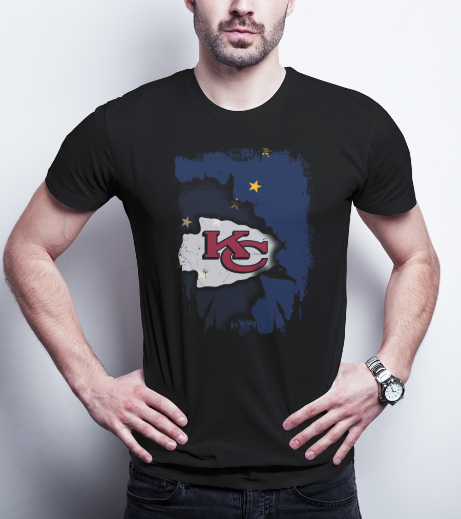 Together Alaska KC Chiefs Stars And Flag T-Shirt