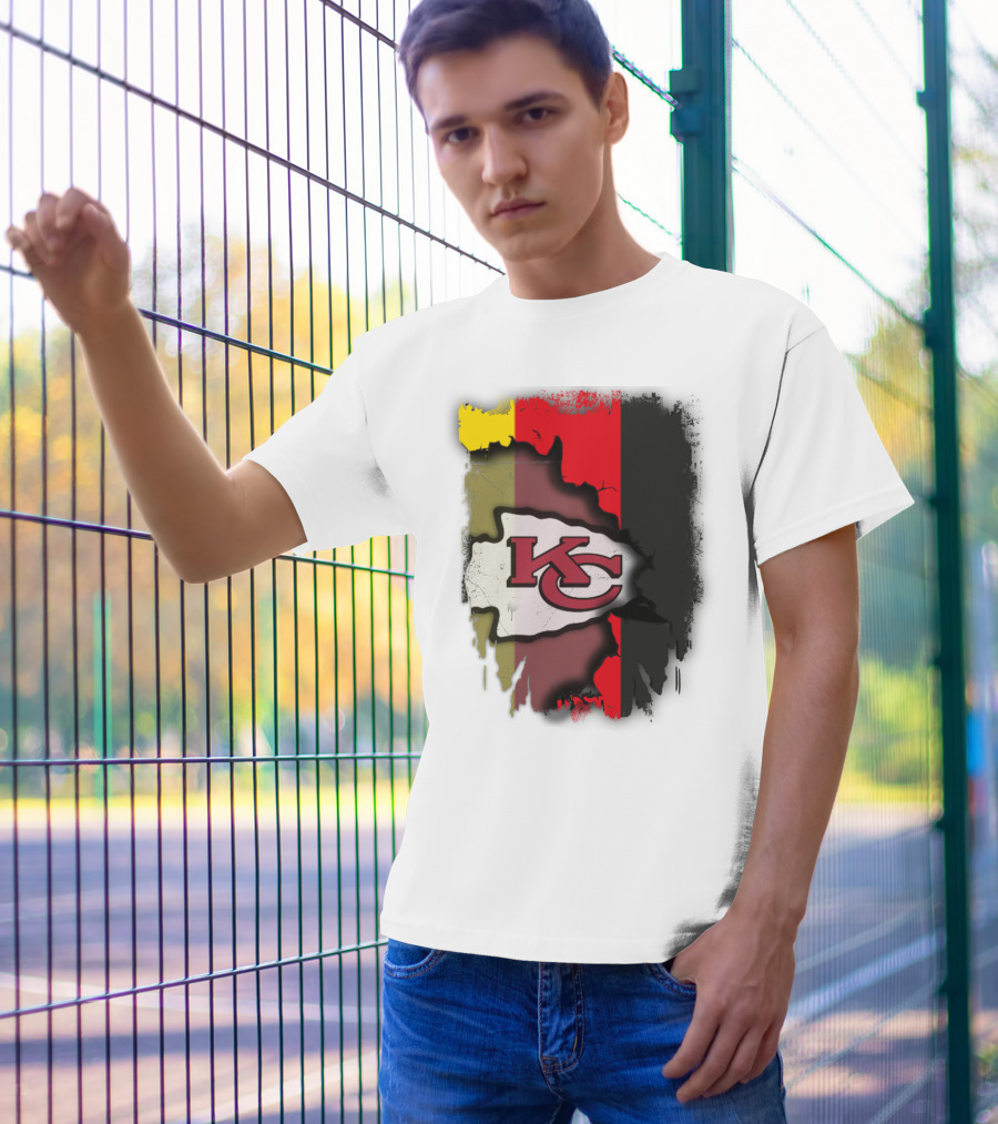 Germany Unity Kansas City Chiefs Flag Mashup T-Shirt