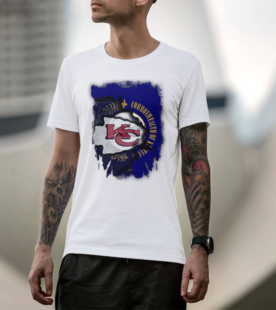 Kansas City Chiefs And Commonwealth Of Kentucky United T-Shirt