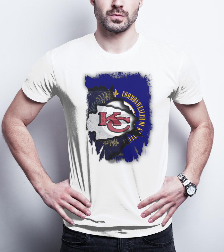 Kansas City Chiefs And Commonwealth Of Kentucky United T-Shirt