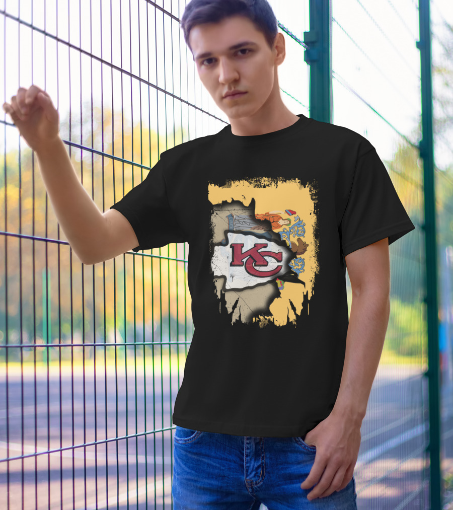 New Jersey And Kansas City Chiefs Together T-Shirt