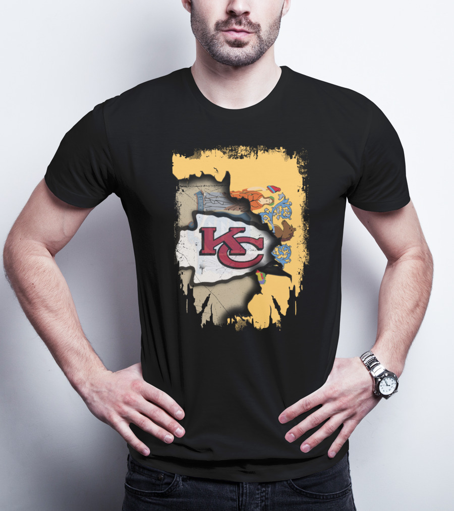 New Jersey And Kansas City Chiefs Together T-Shirt