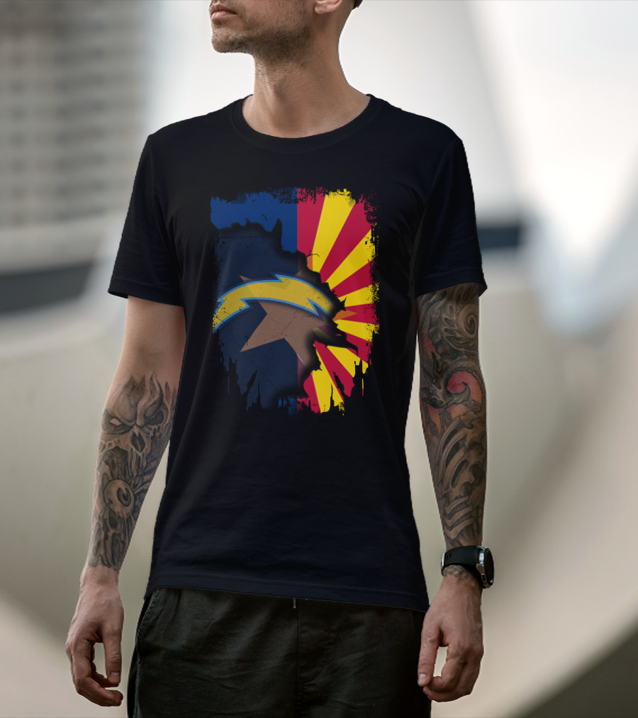 Arizona Los Angeles Chargers Unity Collaboration T-Shirt