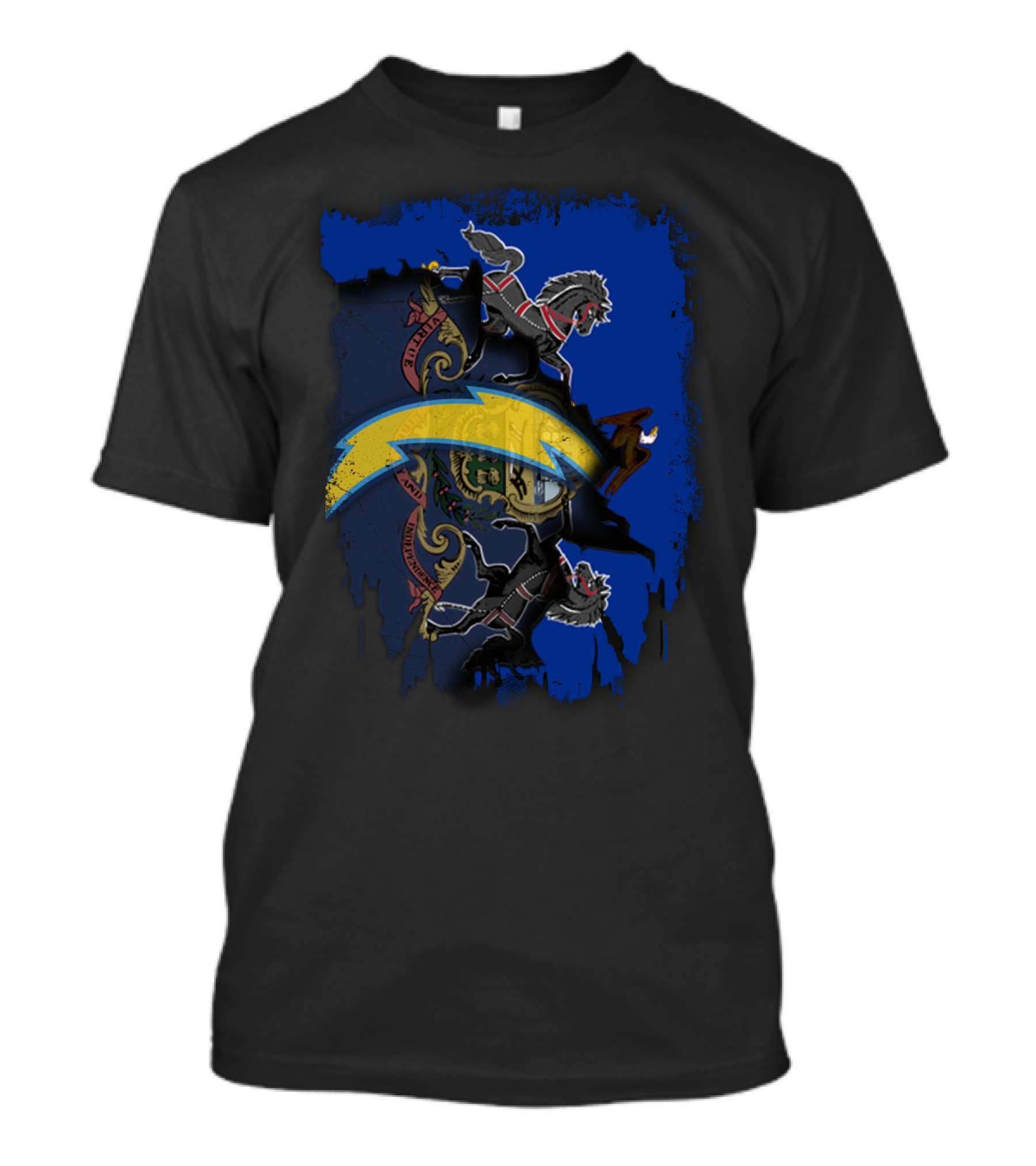 Together Pennsylvania State Coat Of Arms With Chargers T-Shirt