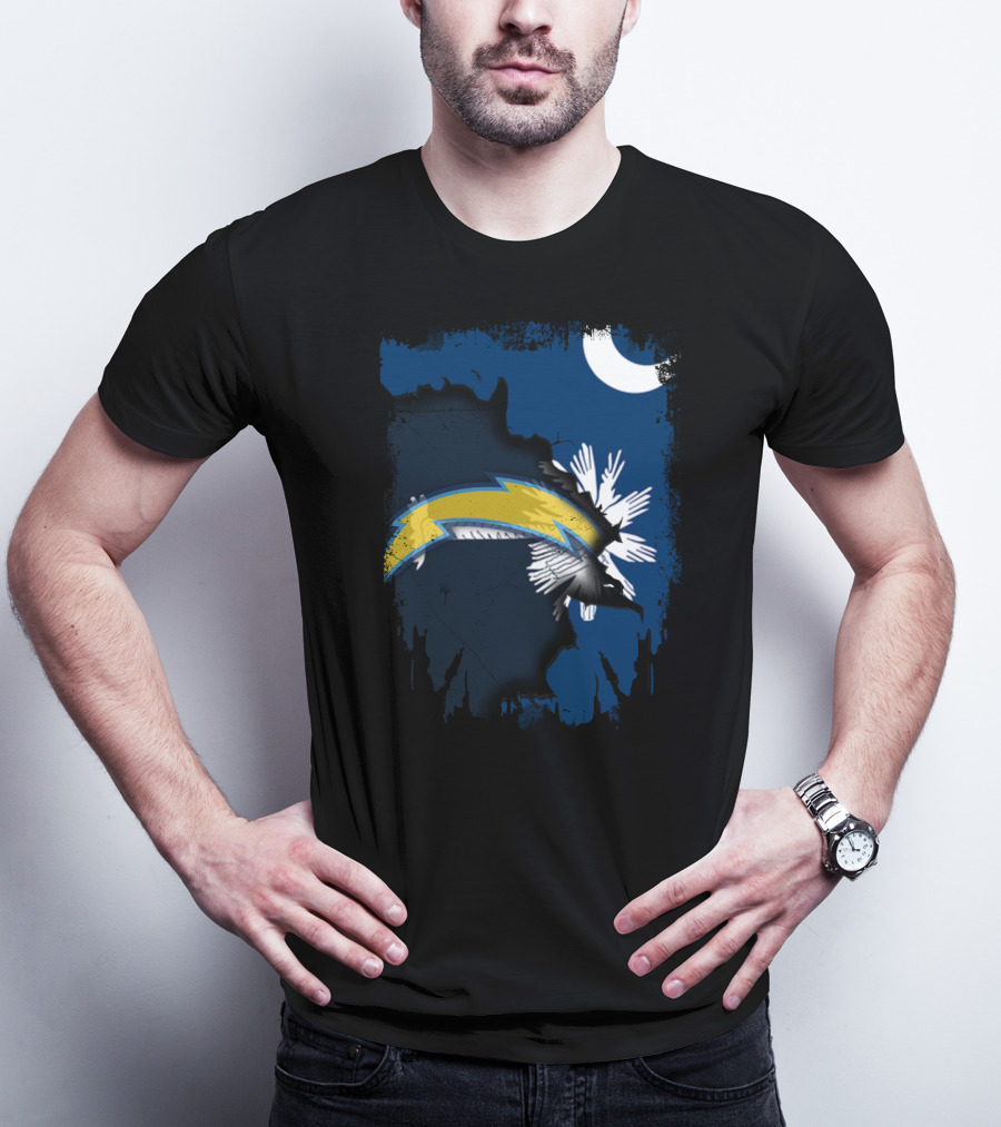 Together South Carolina Los Angeles Chargers State Flag T-Shirt