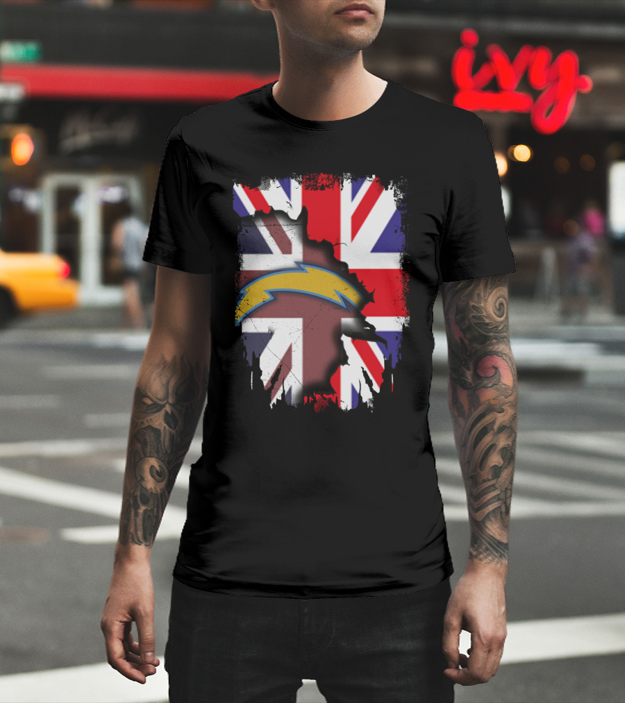 Together United Kingdom Flag With Chargers T-Shirt
