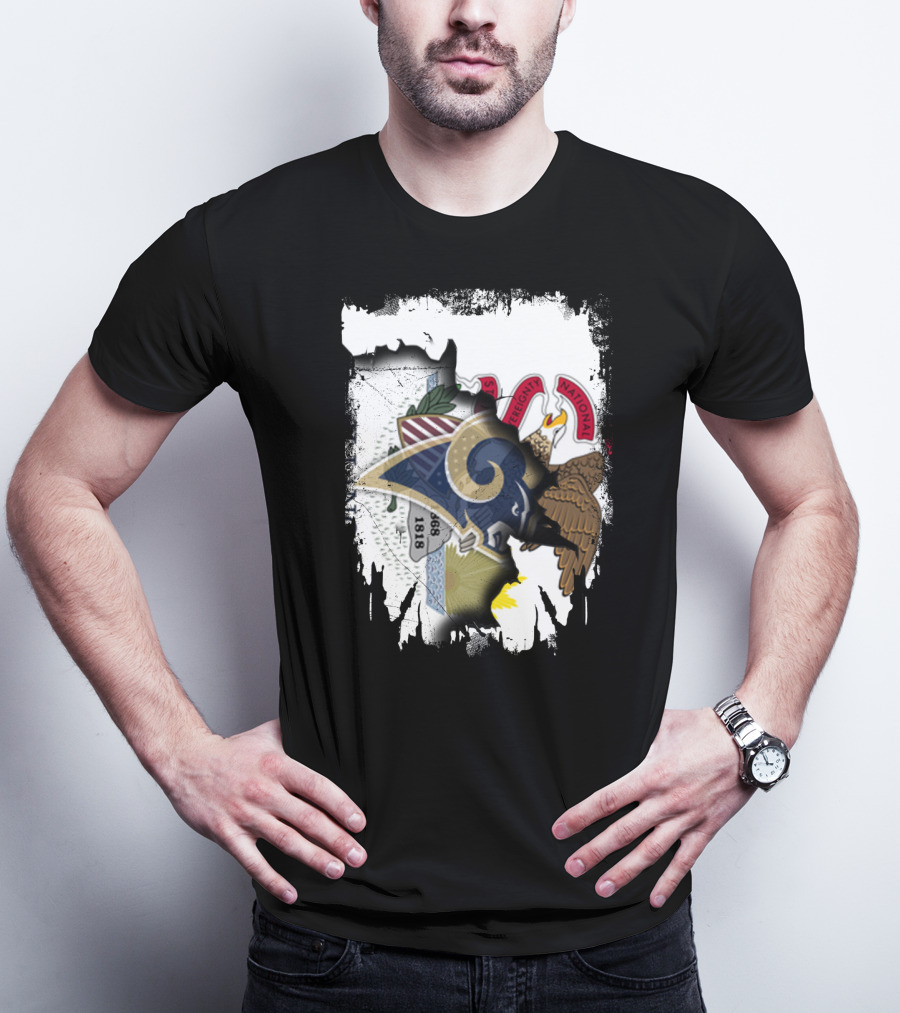 Together Illinois Rams Heritage Vintage Emblem T-Shirt