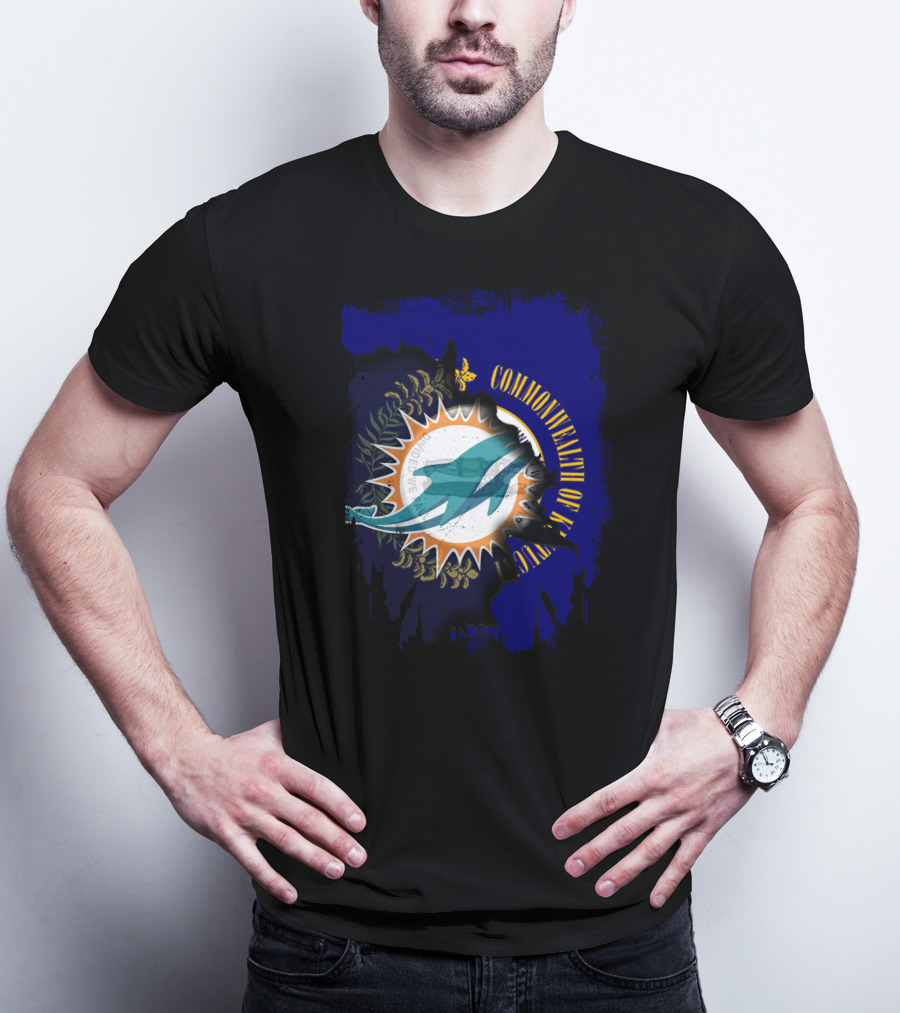 Commonwealth Of Kentucky Dolphins Mandate We All Fly T-Shirt