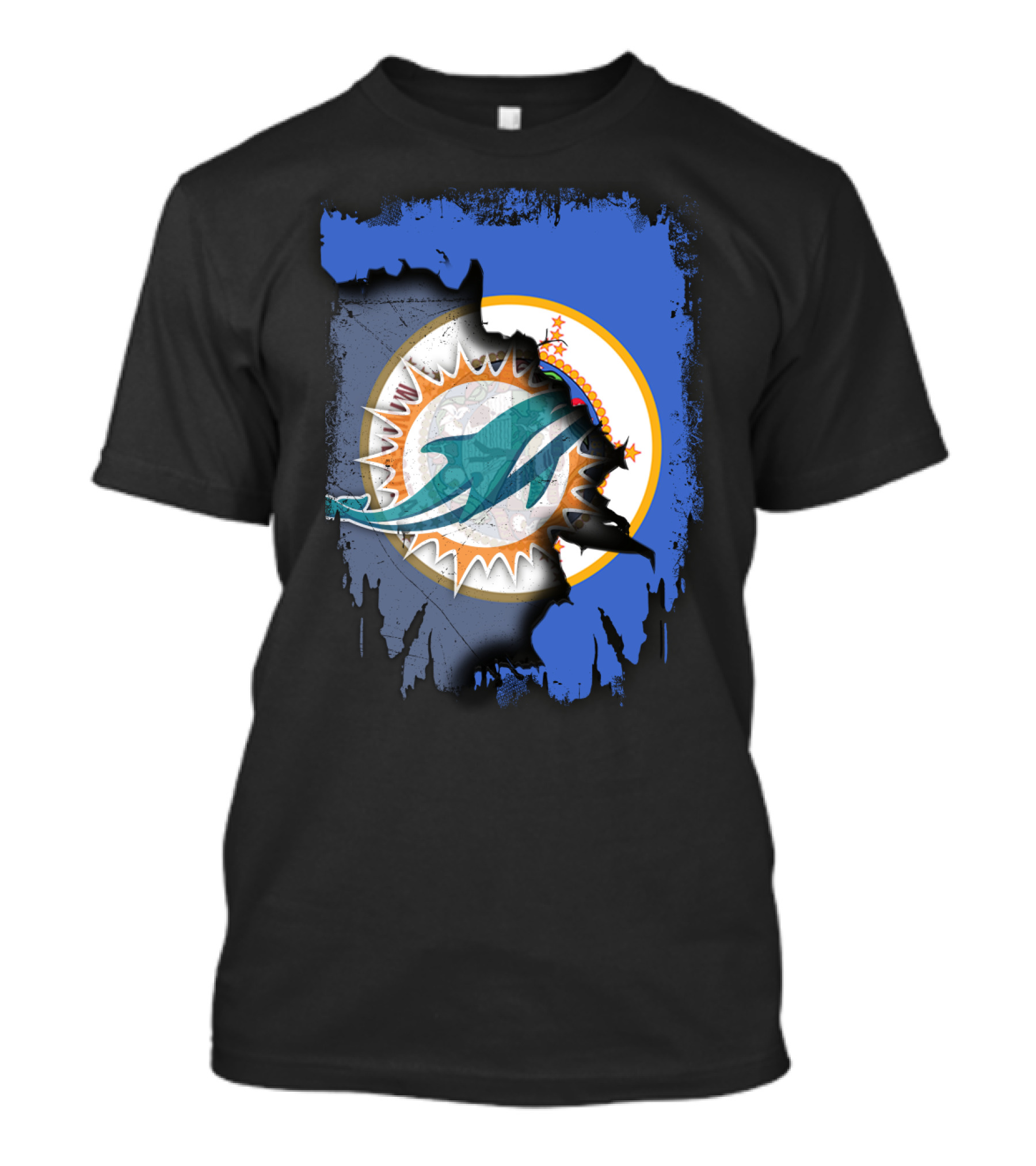 Minnesota Dolphins Torn Flag T-Shirt