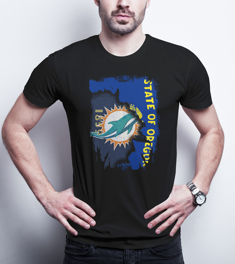 State Of Oregon Dolphins 1961 T-Shirt