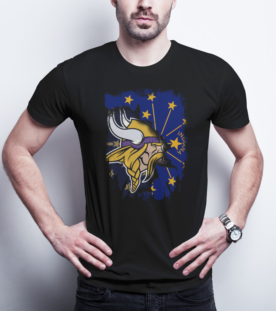 Indiana Together With Vikings Stars T-Shirt