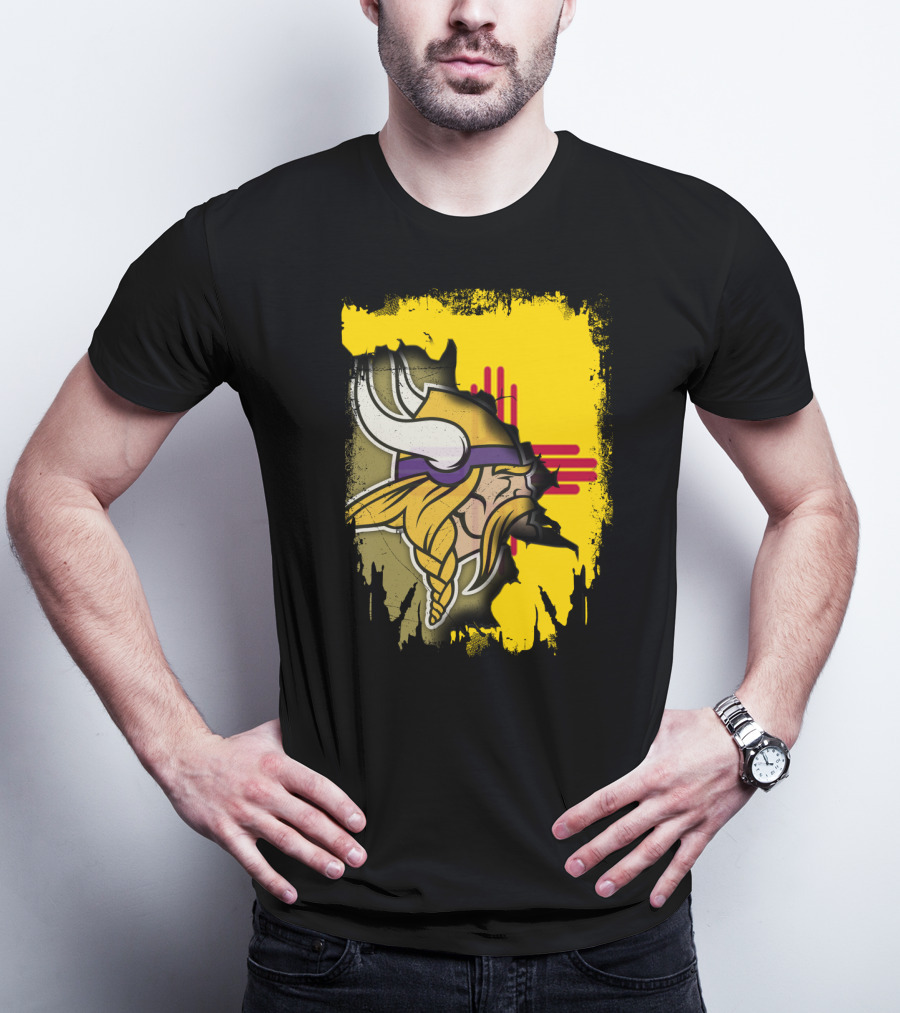 New Mexico With Vikings And Zia T-Shirt