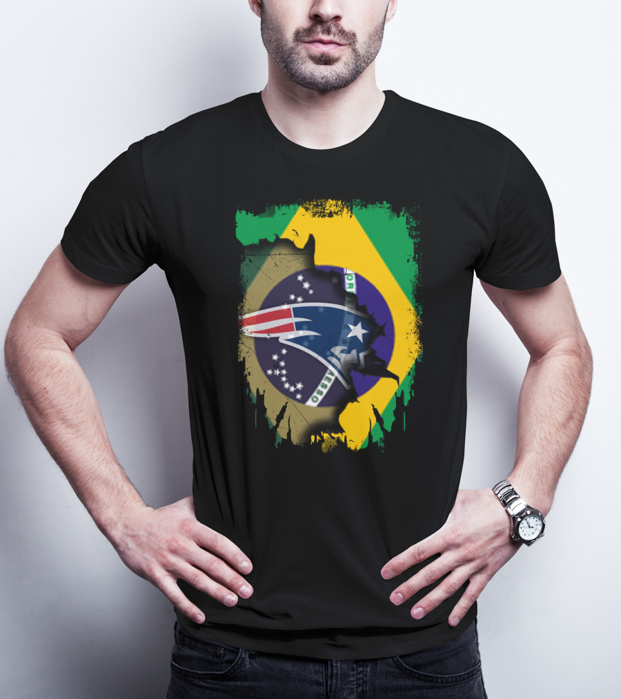 Together Brazil Patriots Flag Fusion T-Shirt