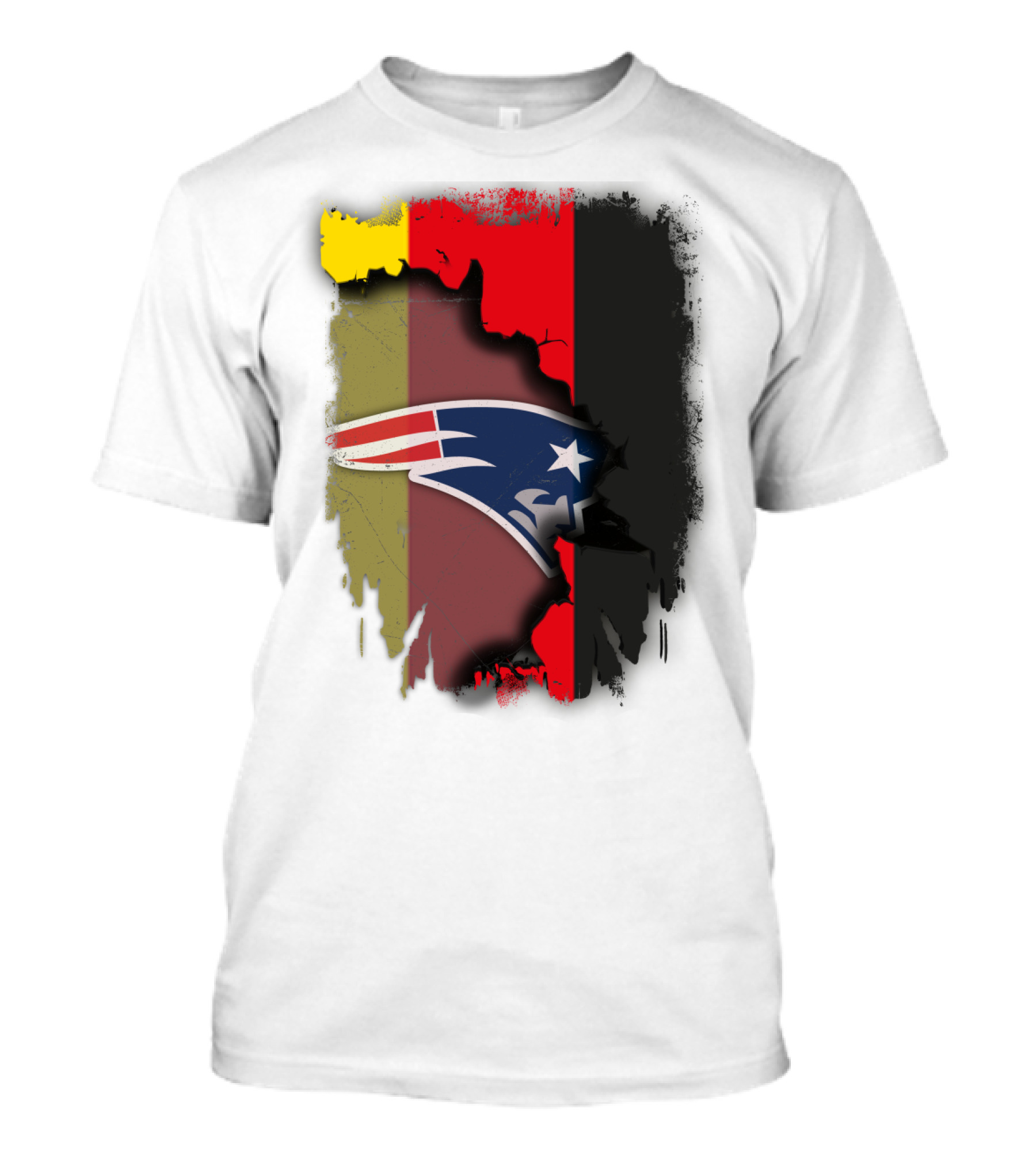 Patriots Logo On Germany Flag Background Together T-Shirt