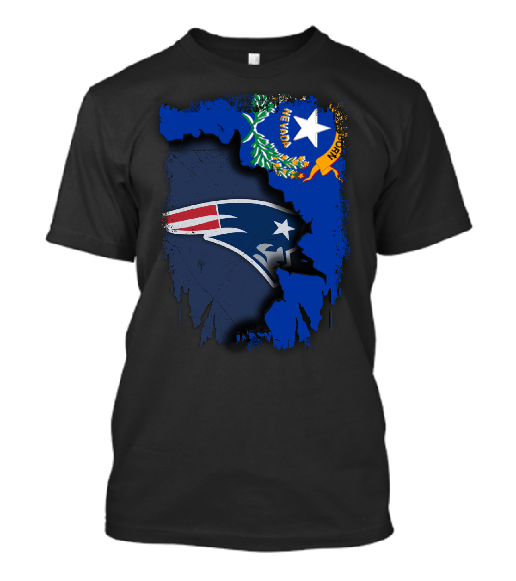 Nevada State Pride Patriots Logo Fusion T-Shirt