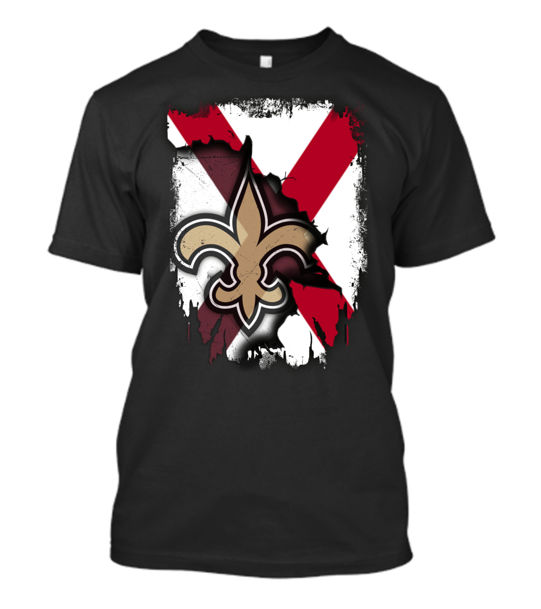 Together Alabama New Orleans Saints Fleur-de-Lis T-Shirt