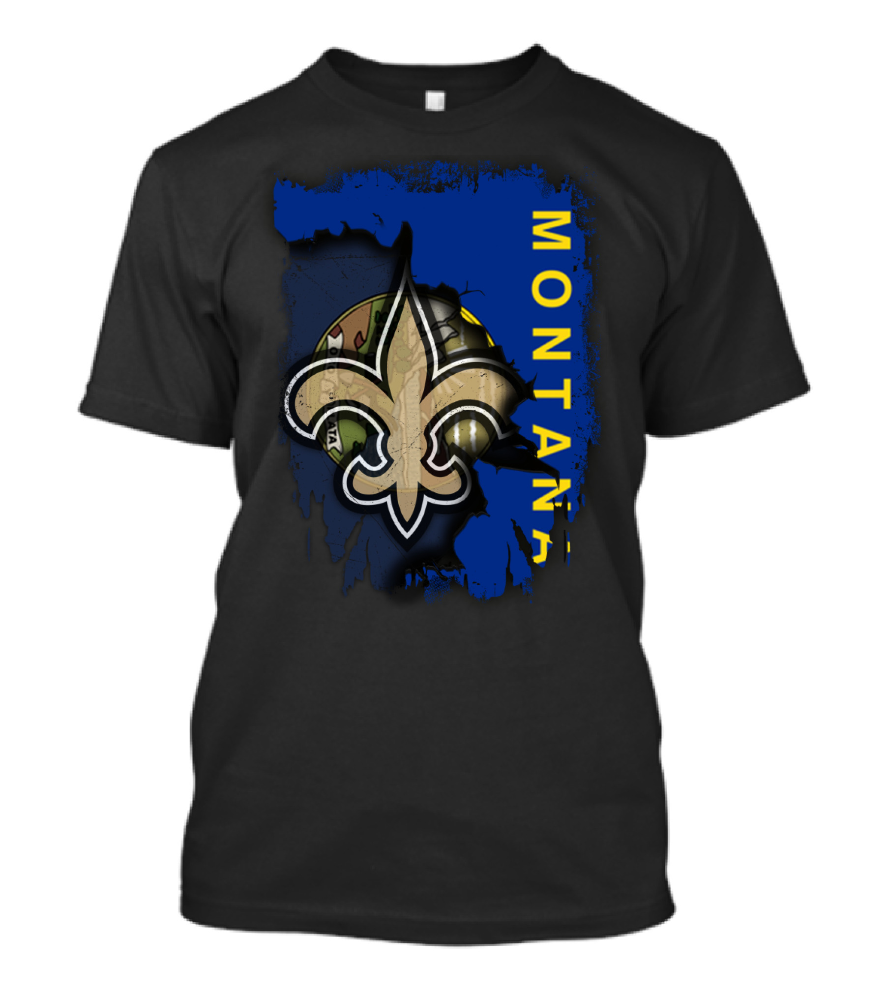 Montana Fleur-de-Lis Football Unity T-Shirt