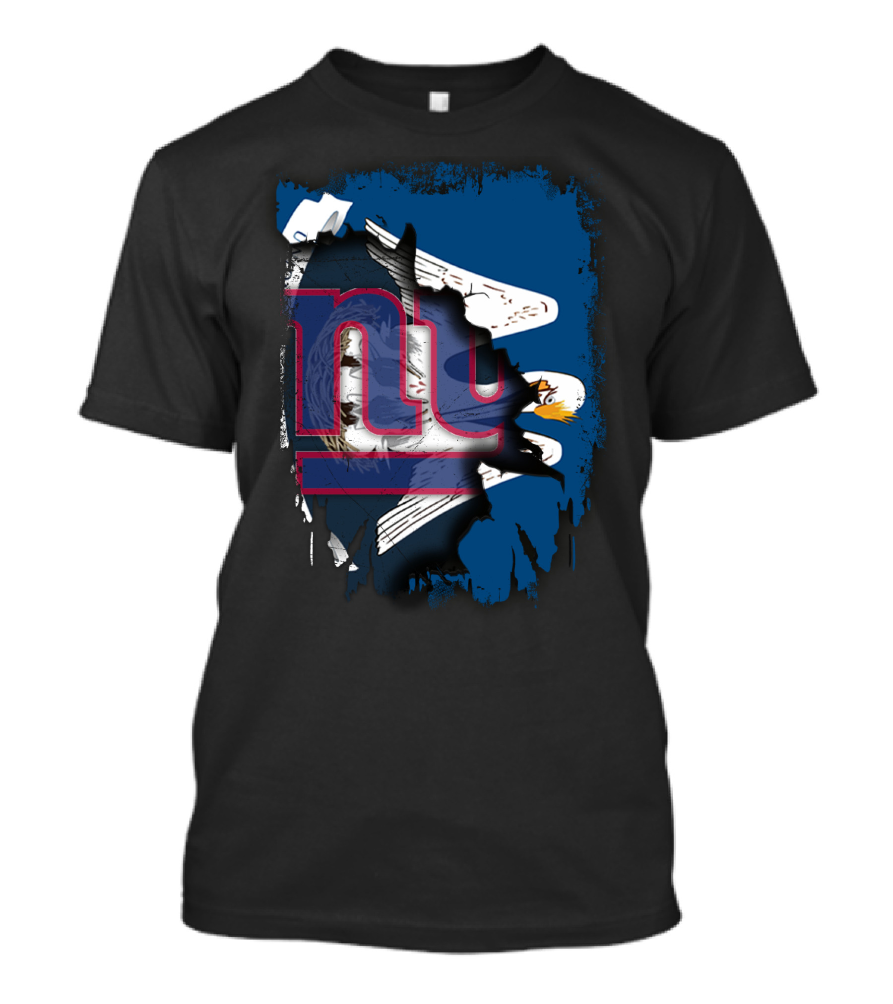New York Giants Together Louisiana Eagles Collaboration T-Shirt