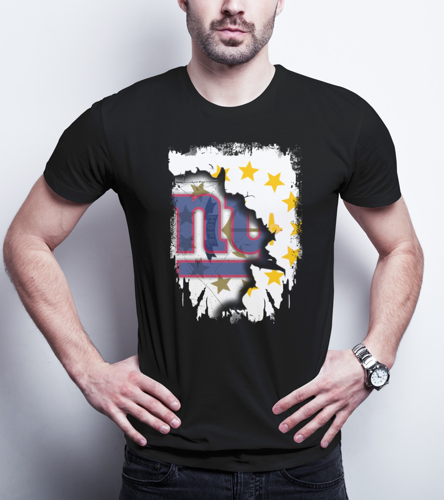 Rhode Island And New York Giants Unity T-Shirt