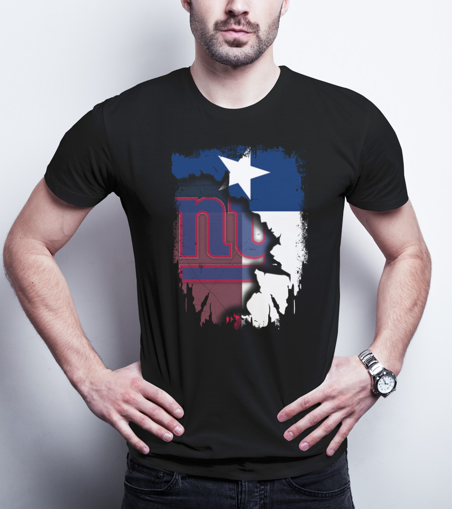Together Texas Star With New York Giants T-Shirt