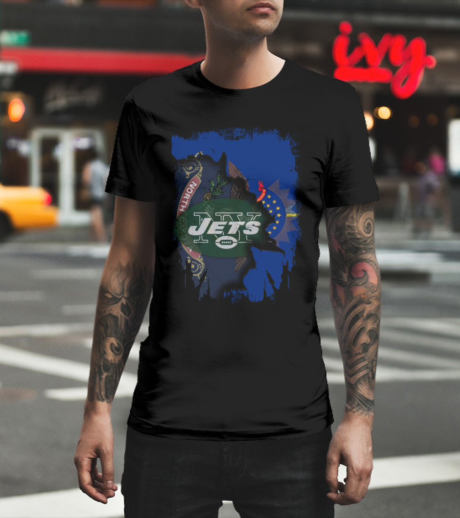 North Dakota State Pride With Jets Football T-Shirt