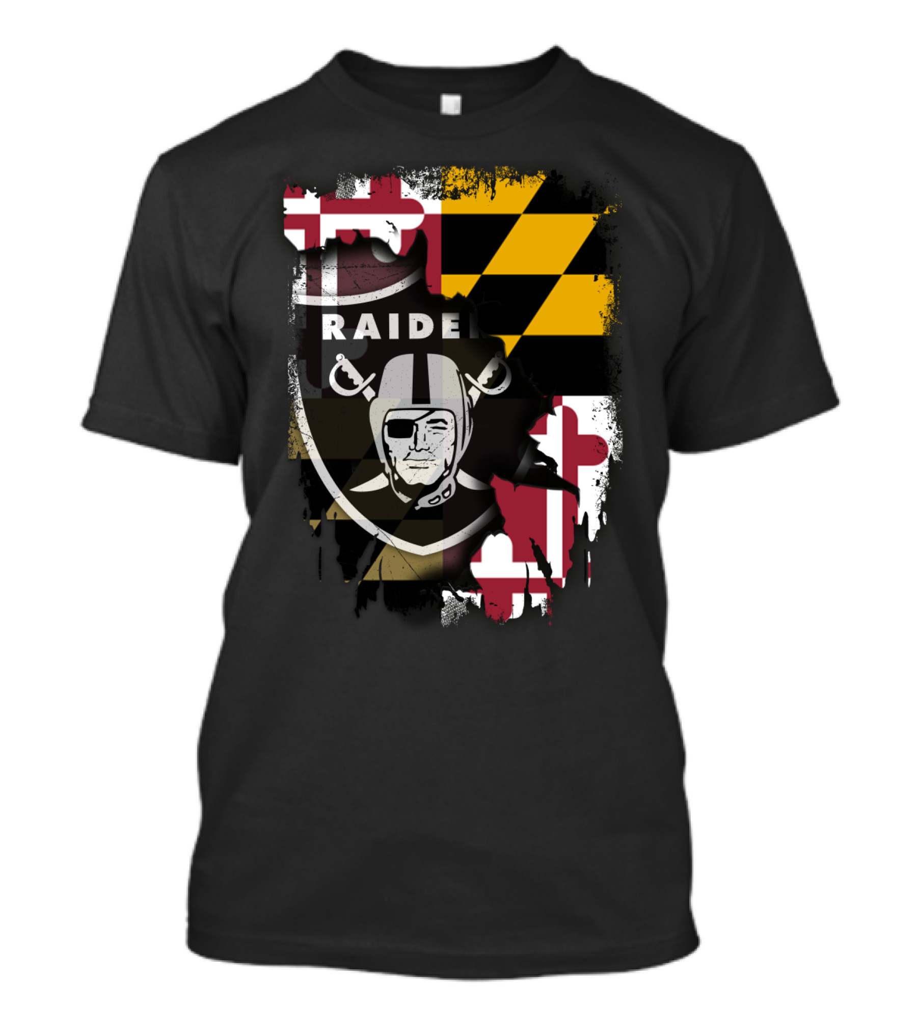 Maryland Flag Raiders Helmet T-Shirt