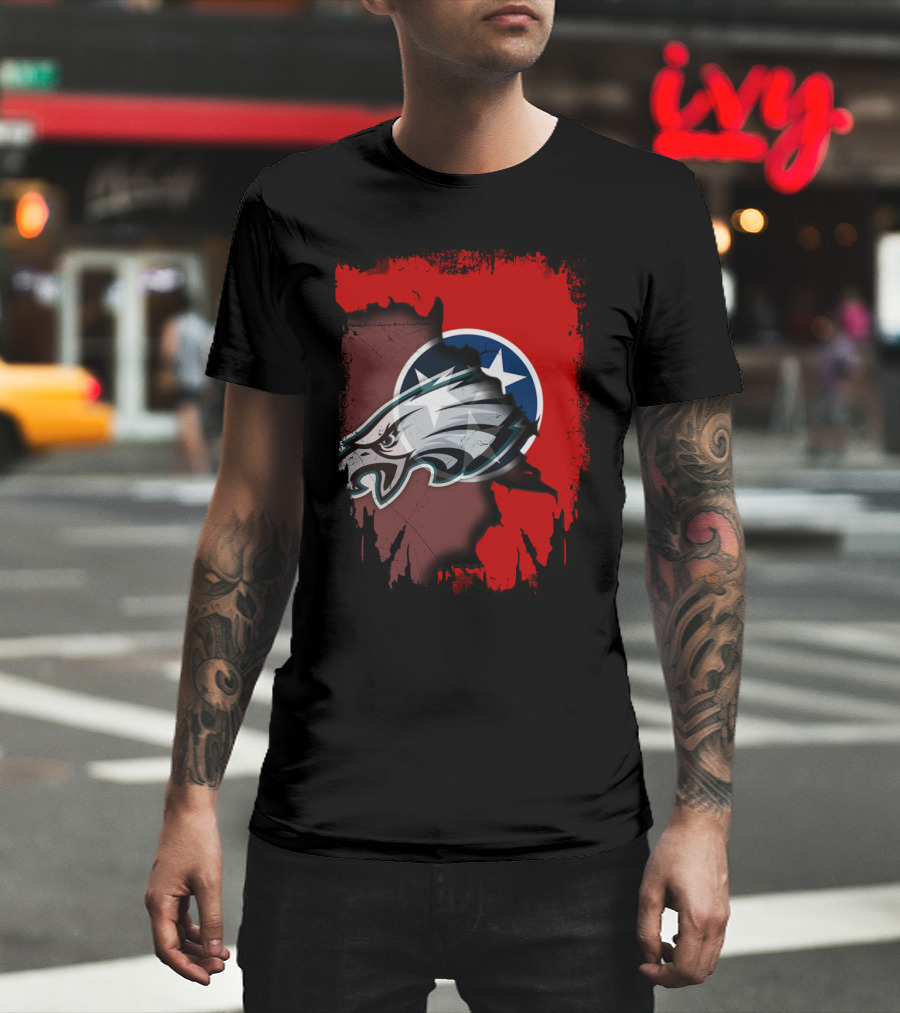Tennessee Pride United With Eagles Emblem T-Shirt