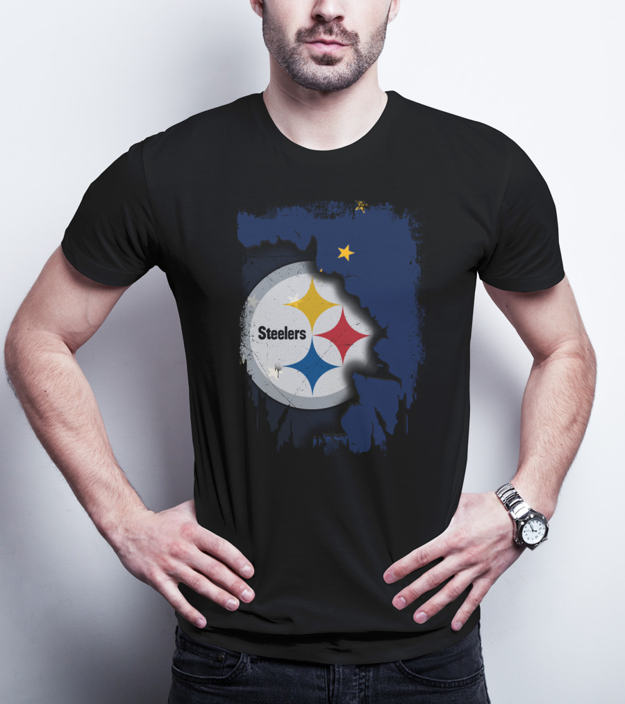Together Alaska Steelers Logo And State T-Shirt