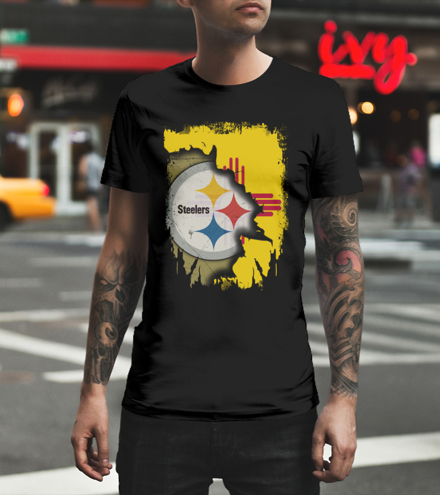 Steelers New Mexico Zia Symbol Fusion T-Shirt