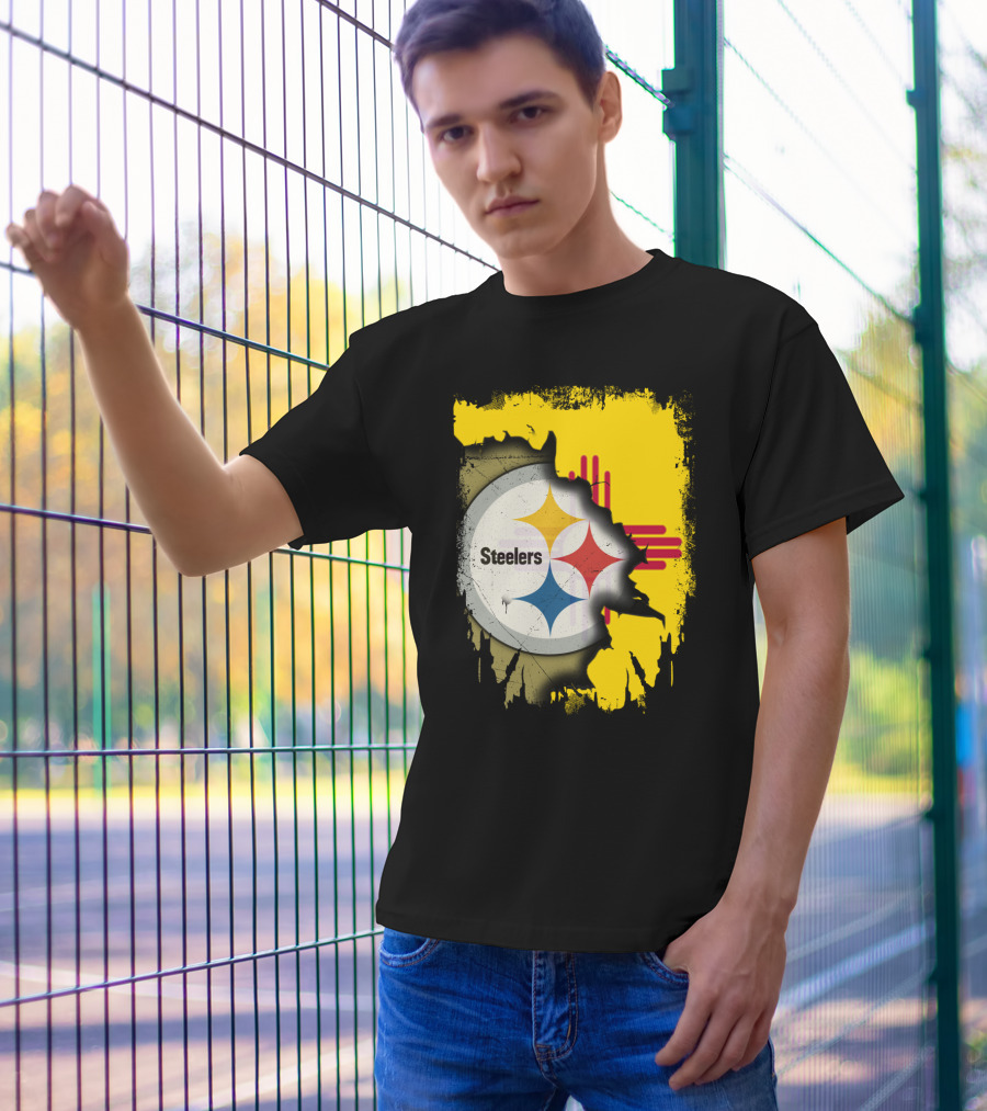 Steelers New Mexico Zia Symbol Fusion T-Shirt