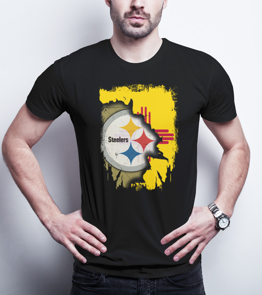 Steelers New Mexico Zia Symbol Fusion T-Shirt