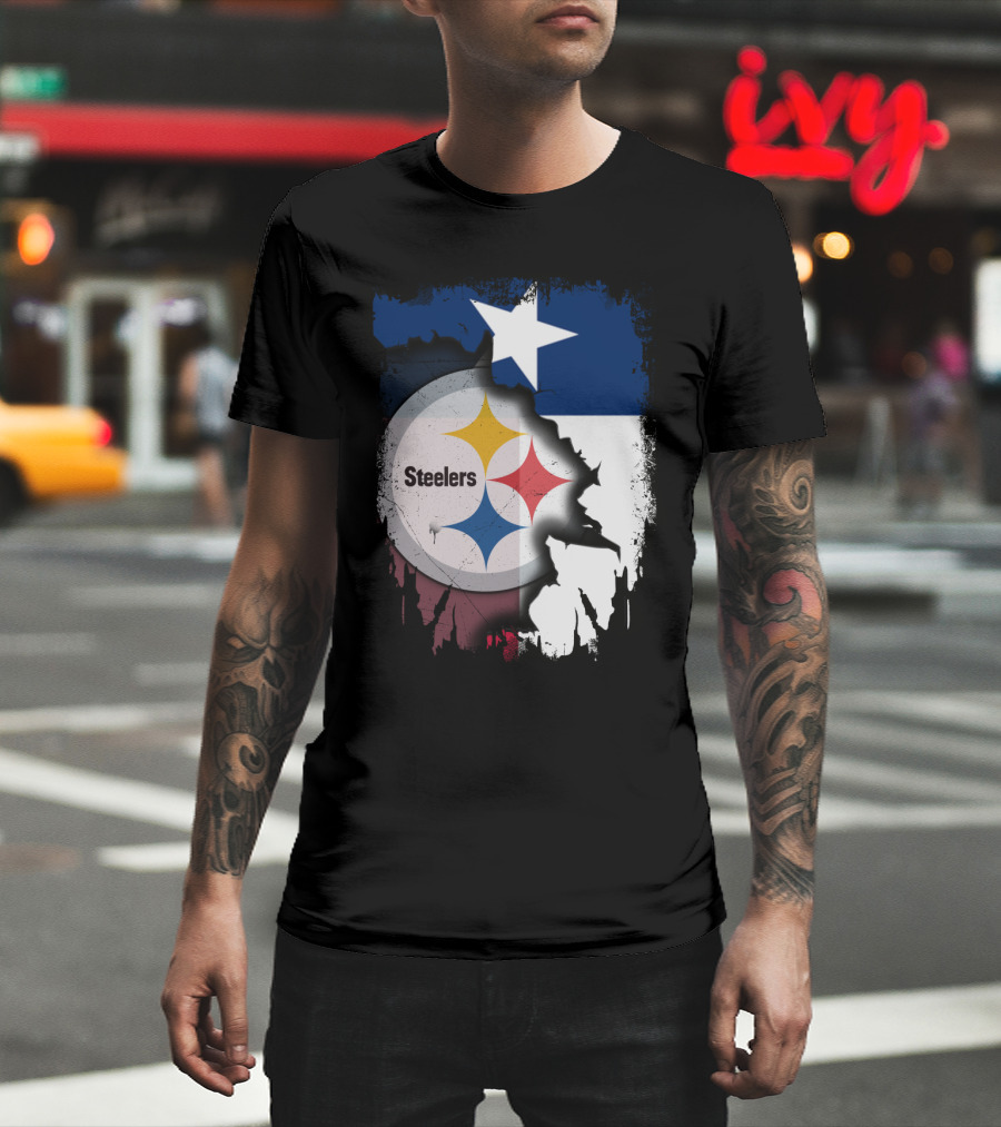 Steelers Texas Flag Fusion T-Shirt