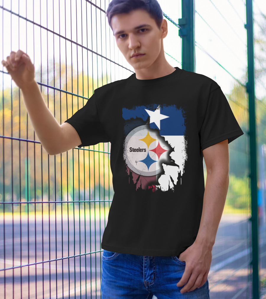 Steelers Texas Flag Fusion T-Shirt