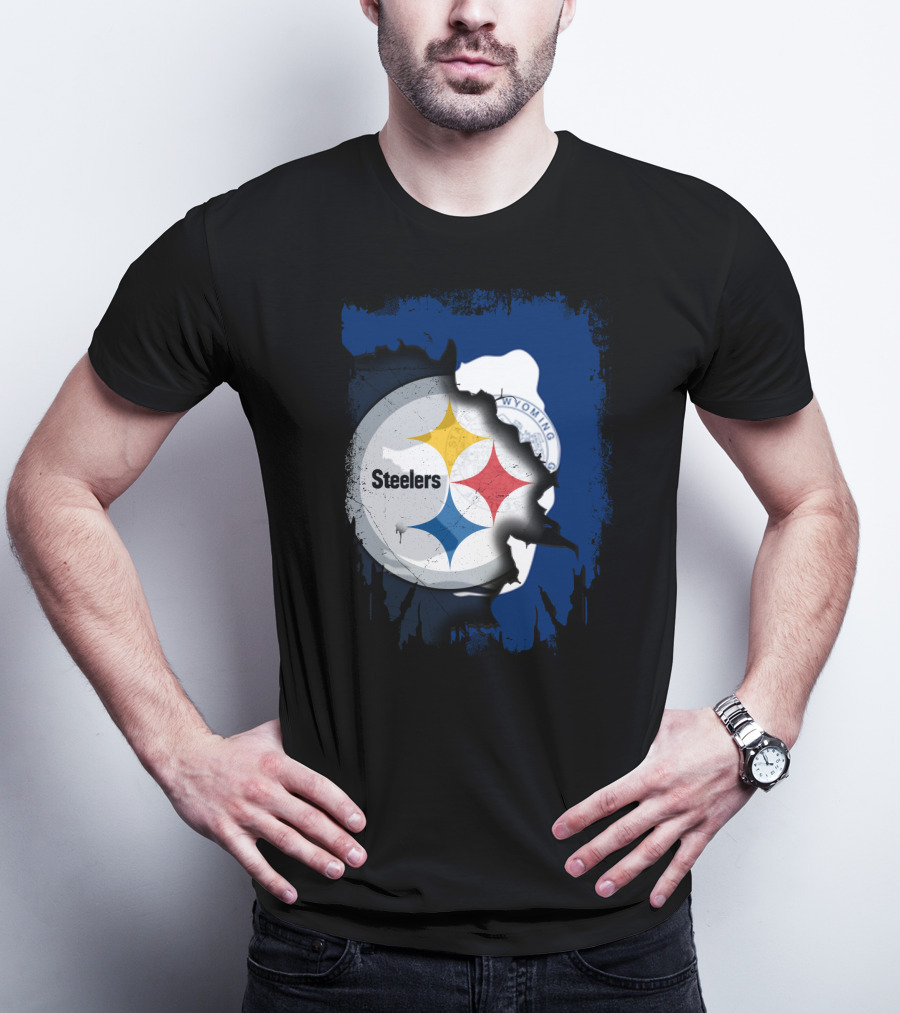 Steelers And Wyoming Union T-Shirt