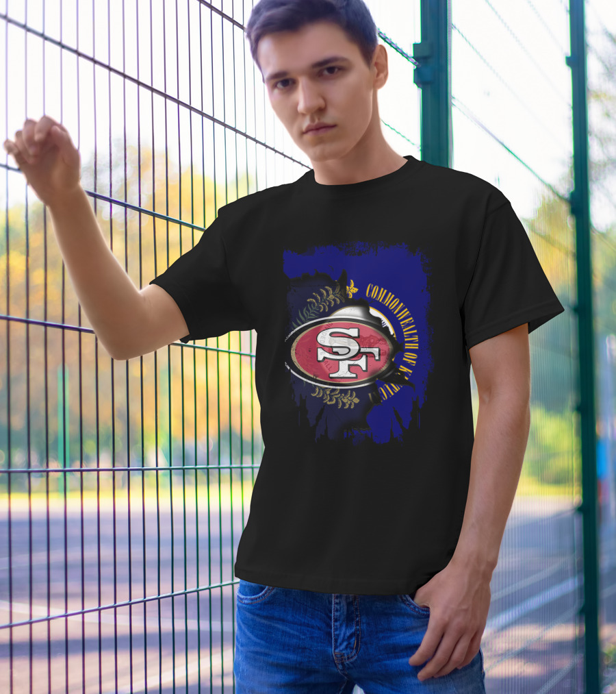 Commonwealth Of Kentucky With 49ers SF T-Shirt