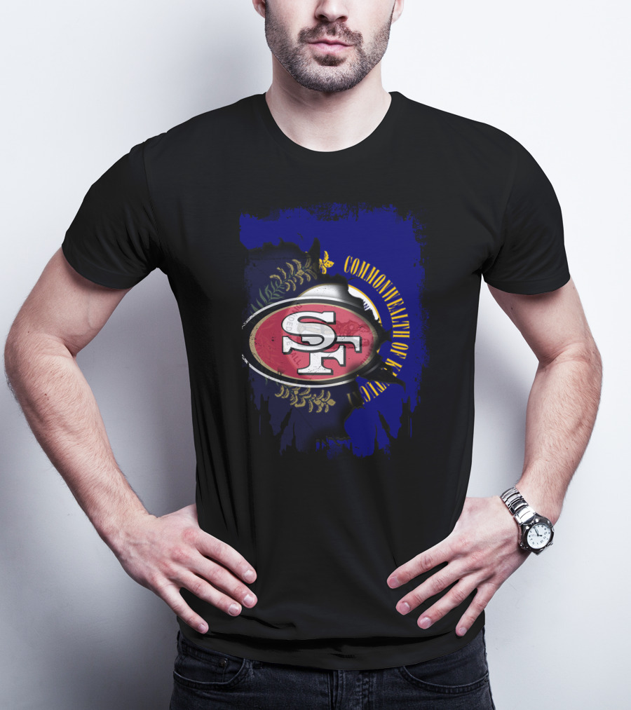 Commonwealth Of Kentucky With 49ers SF T-Shirt