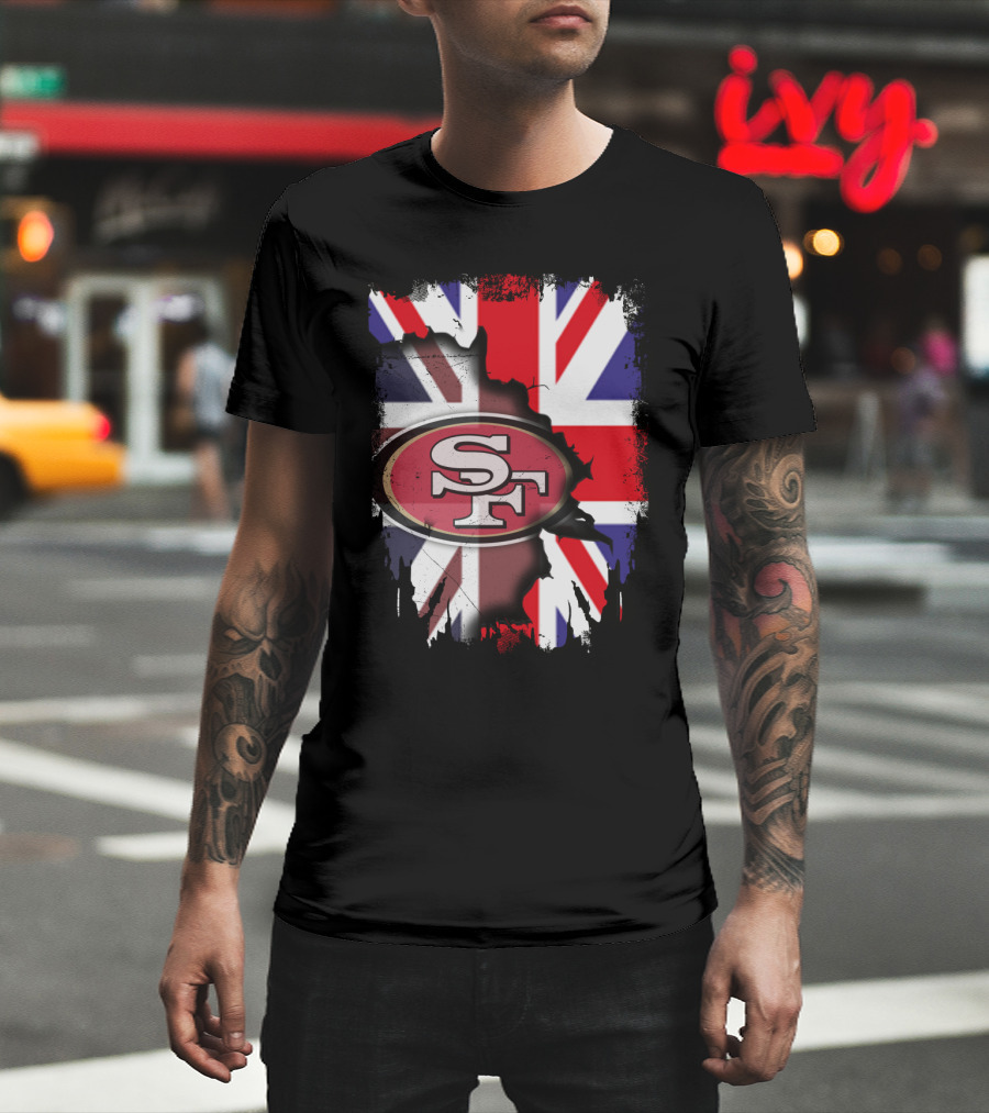 Together United Kingdom With 49ers SF Union Jack Flag T-Shirt