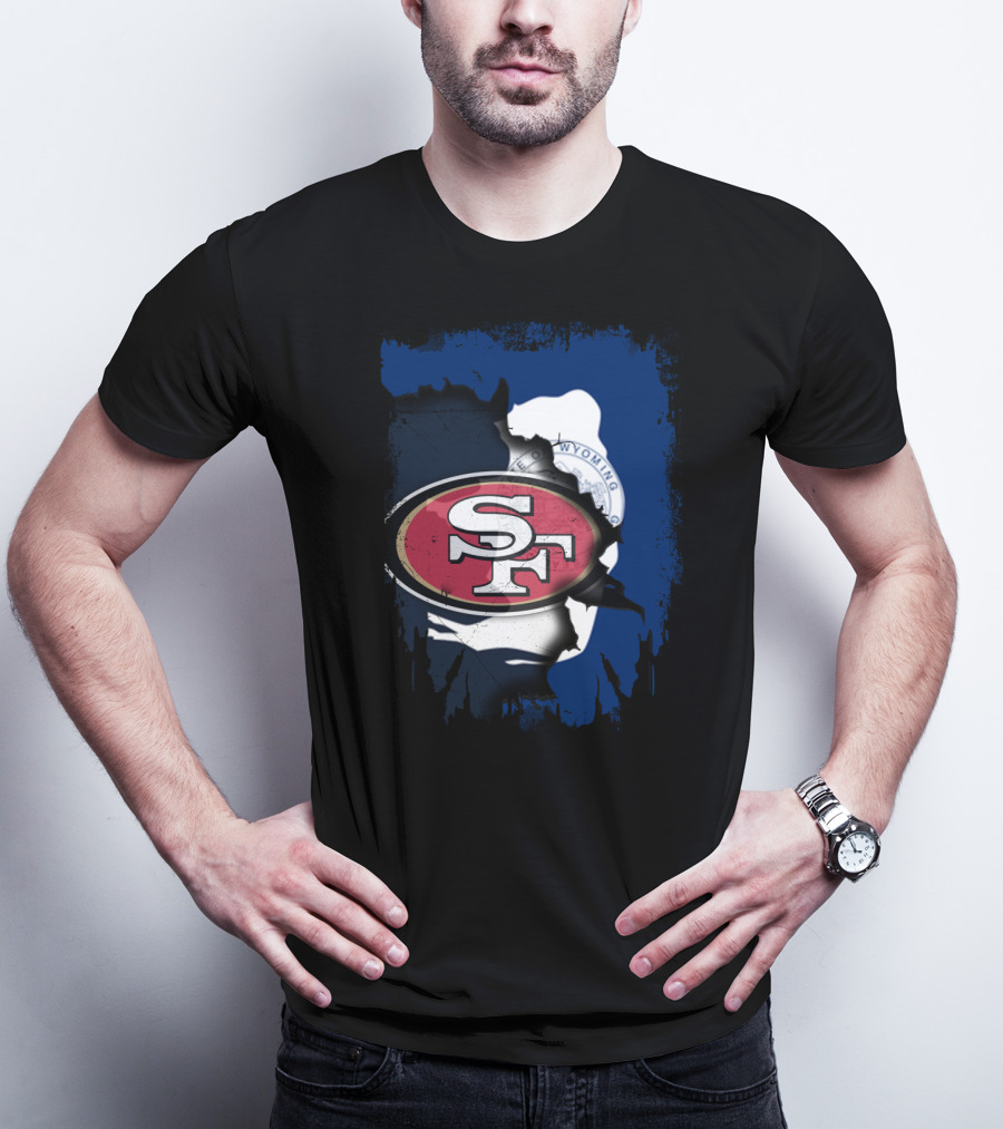 Wyoming Collaboration With San Francisco 49ers T-Shirt