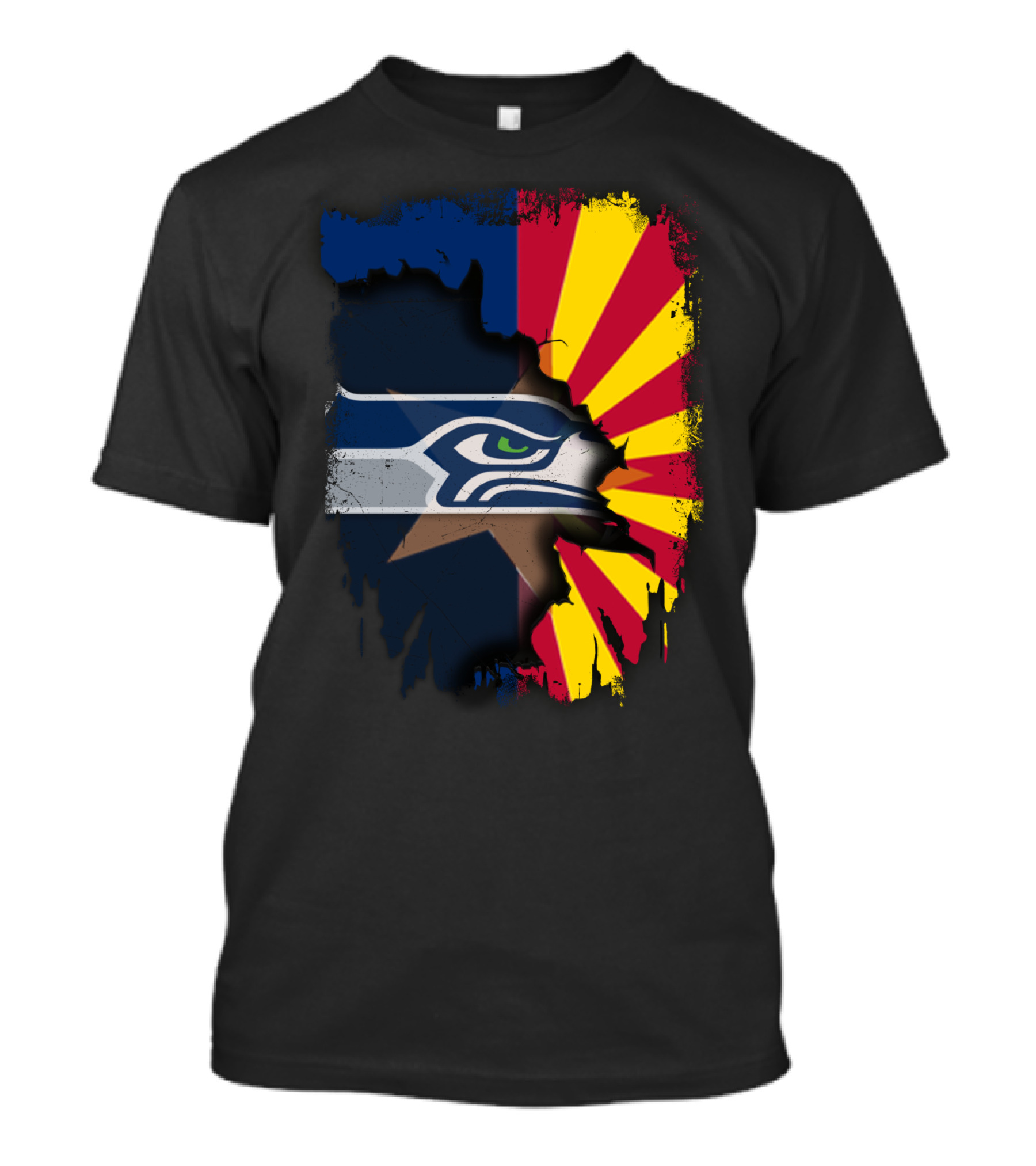 Seahawks Meets Arizona Fusion T-Shirt