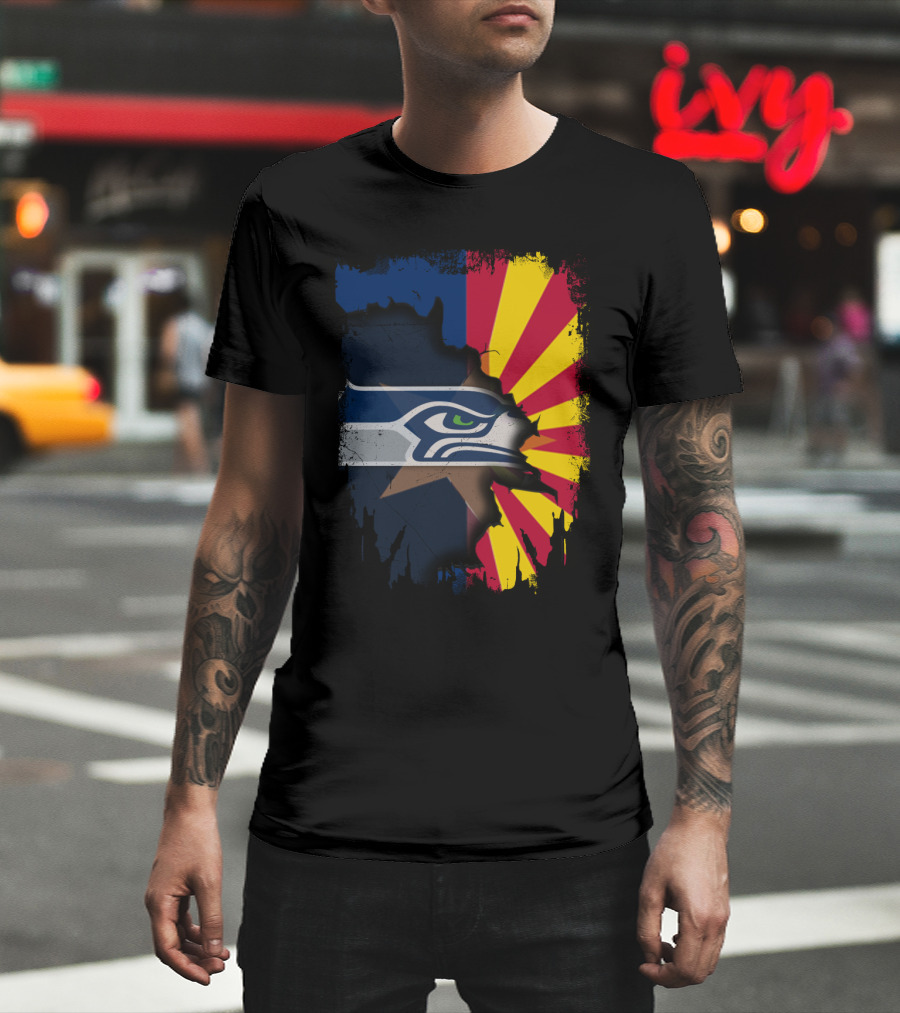 Seahawks Meets Arizona Fusion T-Shirt