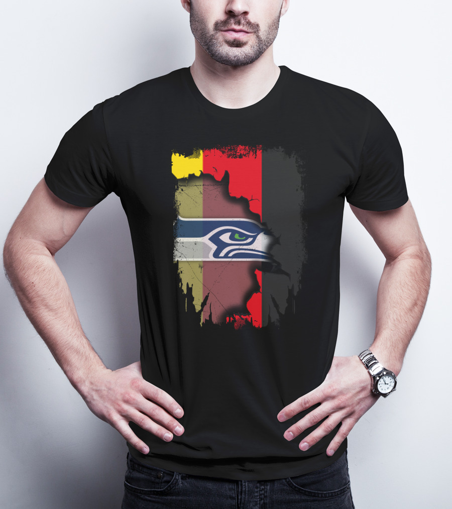 Germany Flag Seahawks Fusion T-Shirt