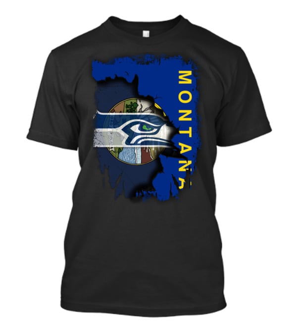 Montana Seahawks Flag T-Shirt