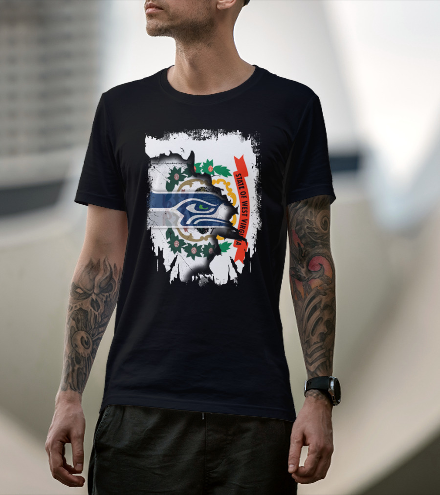 West Virginia Heritage Meets Seahawks Passion T-Shirt
