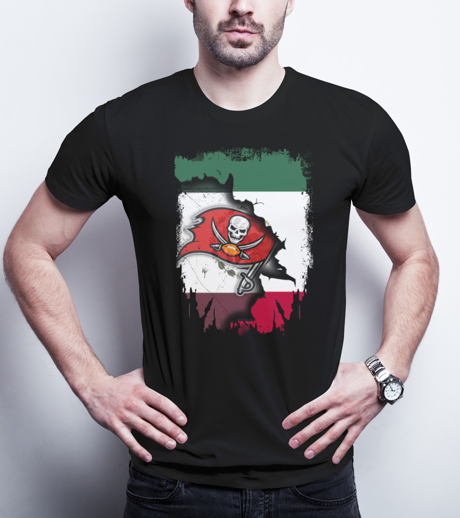 Together Mexico With Buccaneers Flag T-Shirt