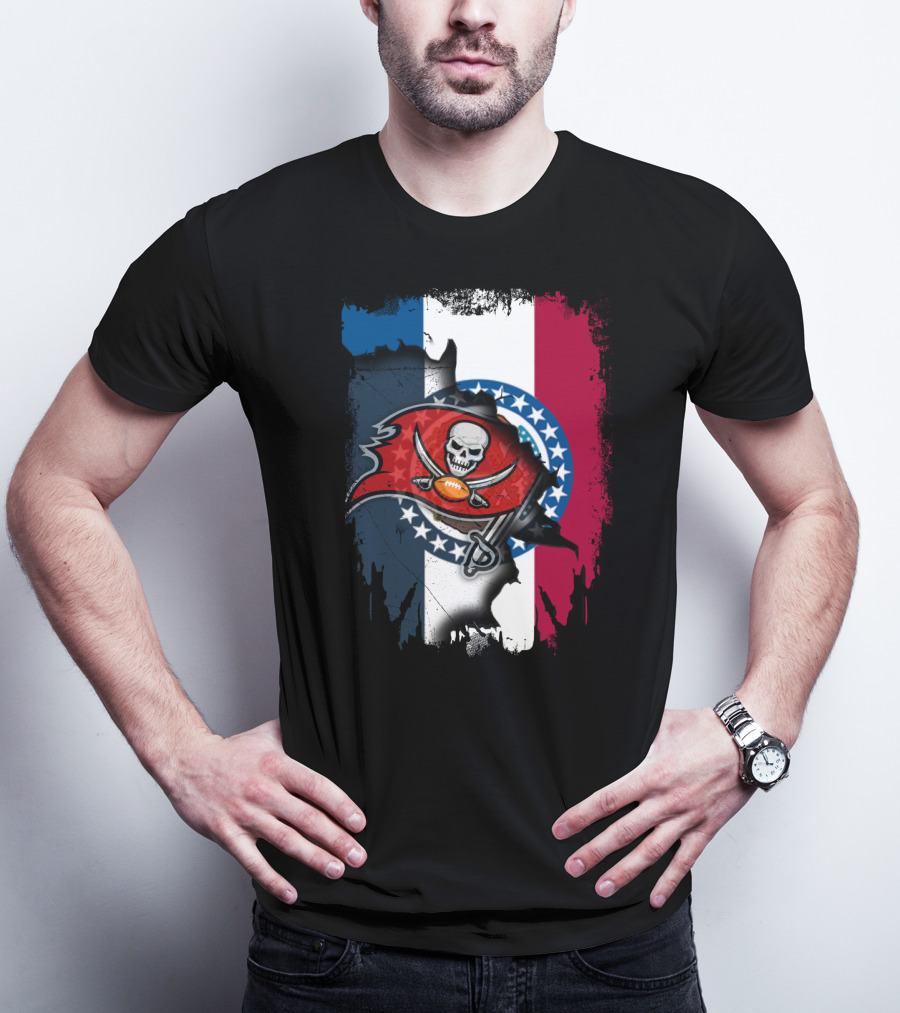 Together Missouri Flag With Buccaneers T-Shirt