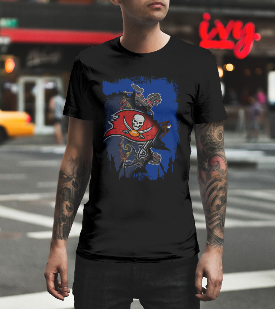 Pennsylvania Pride With Buccaneers Legacy And Heraldic Lions T-Shirt