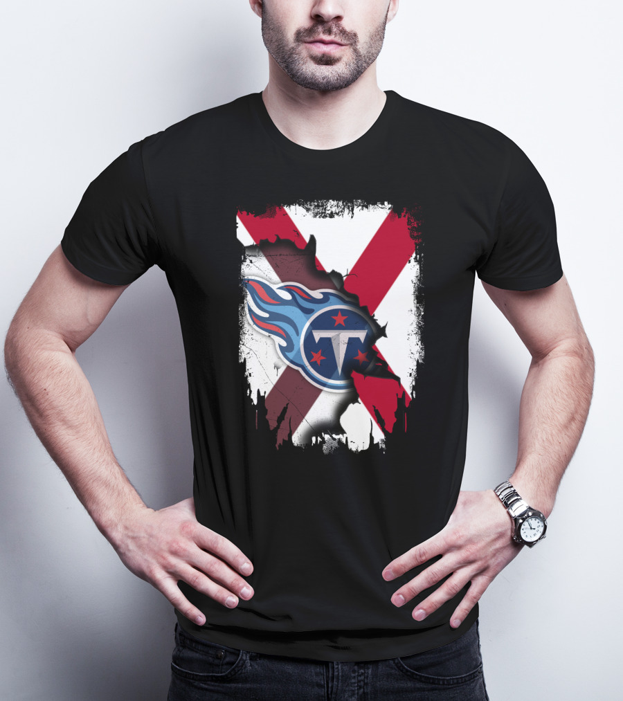 Together Alabama Titans Flag Fusion T-Shirt