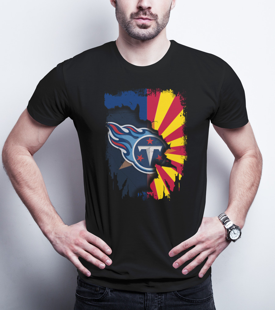 Arizona Tennessee Titans United Together T-Shirt