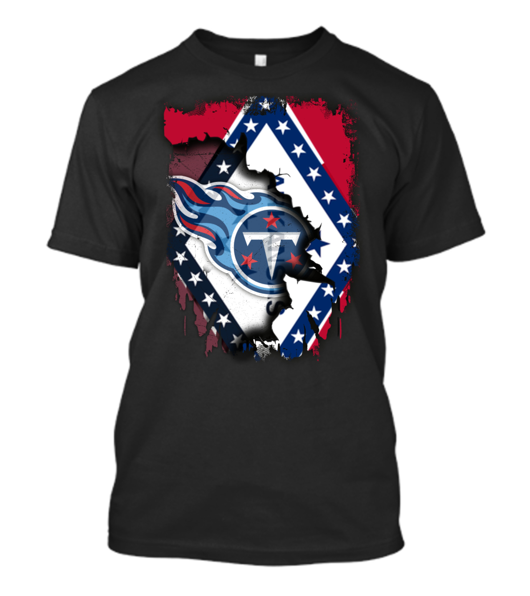 Together Arkansas Titans Flag Fusion T-Shirt